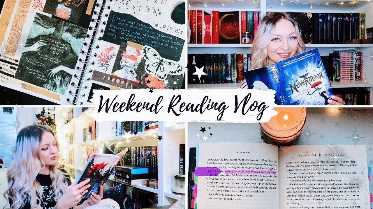 COZY WEEKEND READING VLOG!💫 Reading 4 Books, Christmas Baking ...