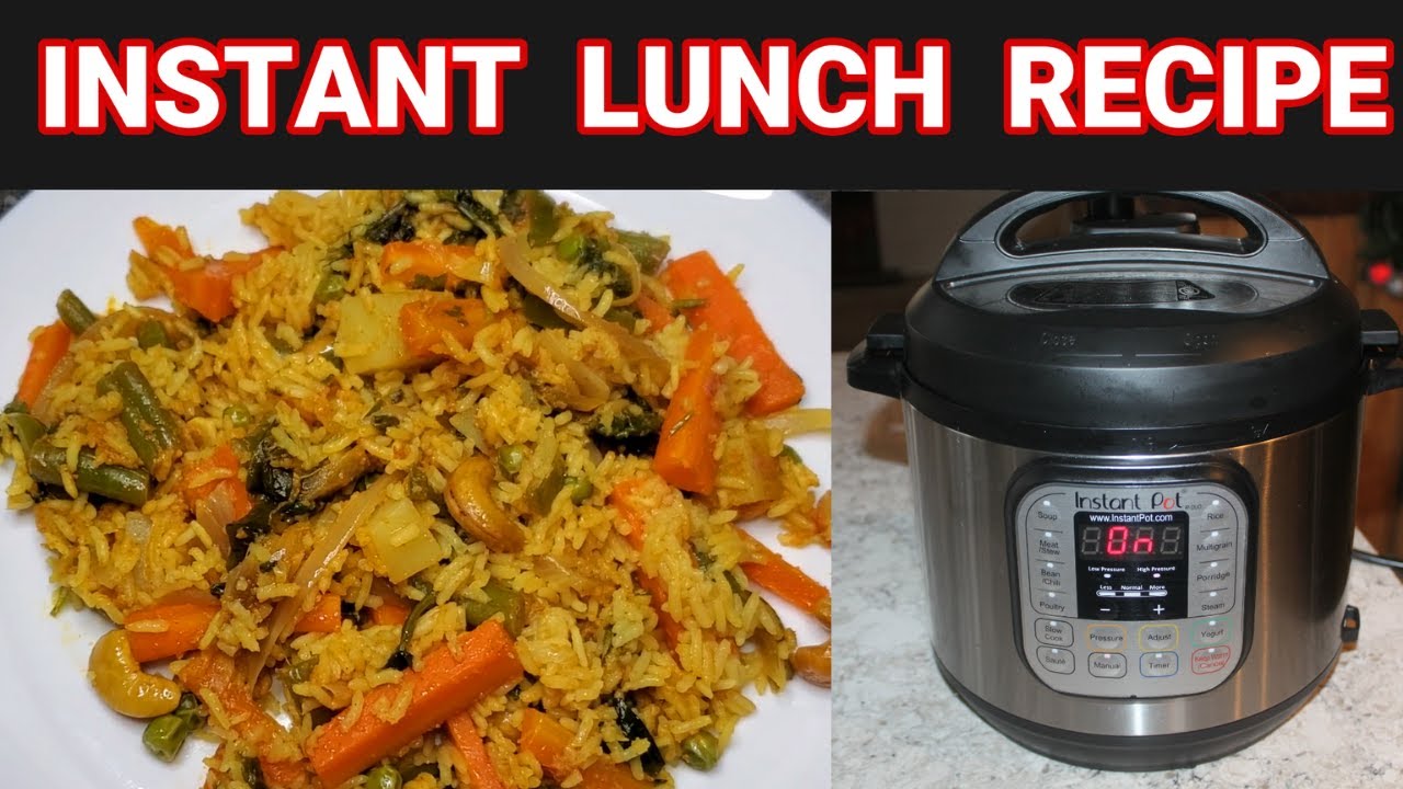 Instant pot Lunch Recipe | Kids Lunch Box Idea | Easy Vegetable Rice ...