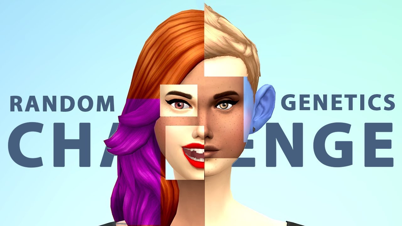 RANDOM GENETICS CHALLENGE!!! The Sims 4 [CAS] - YouTube