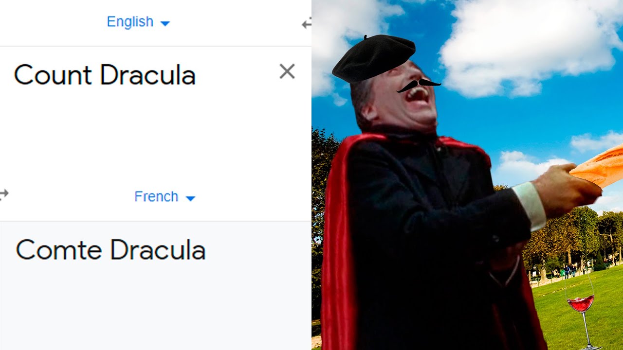 Count Dracula in different languages meme - YouTube
