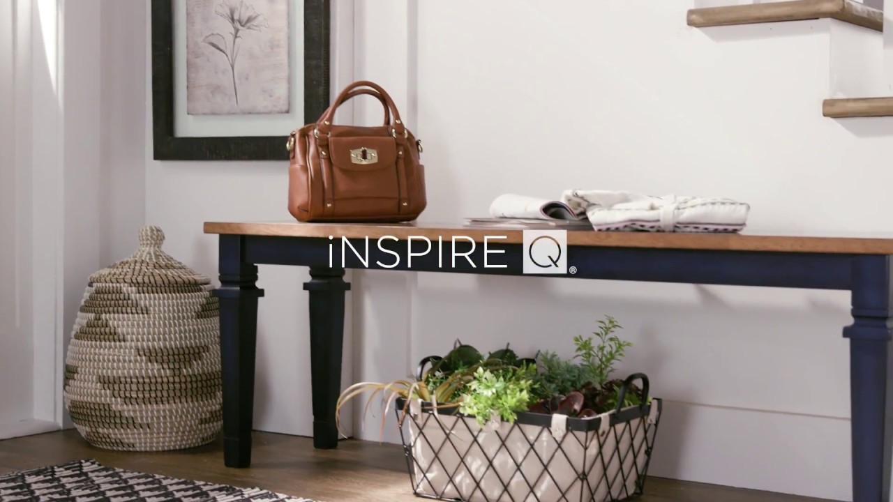 Elena Solid Wood Dining Bench by iNSPIRE Q Classic - YouTube