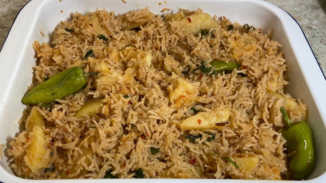 Spicy Potato Cheese Pulao| How To Make Spicy Potato Cheese Pulao ...