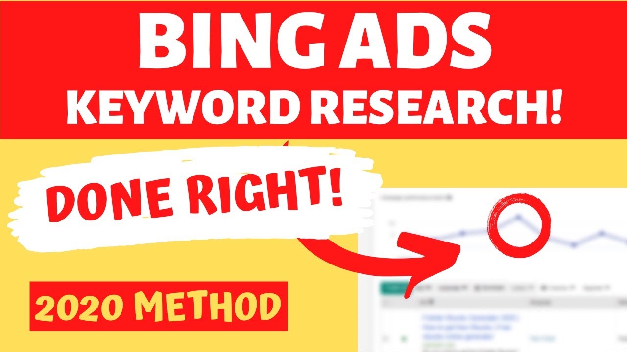 Bing Ads Keyword Research Tutorial In 2020 (CPA Marketing - Full ...