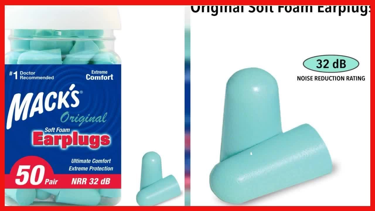 Great product - Mack's Original Soft Foam Earplugs, 50 Pair - 32dB ...