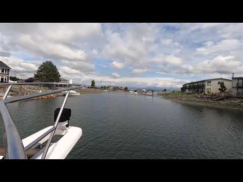 Sandy Point Harbor Entrance at High tide - YouTube