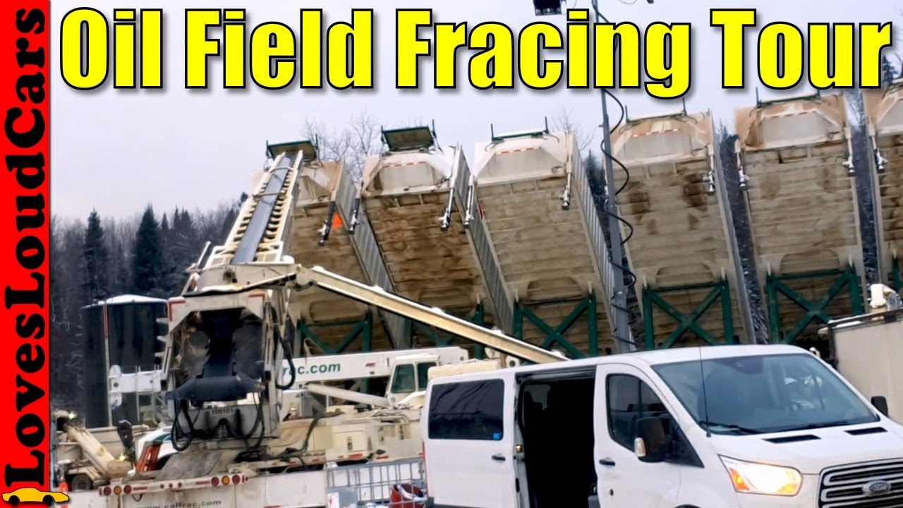 Oil field Fracking Tour in Canada - YouTube