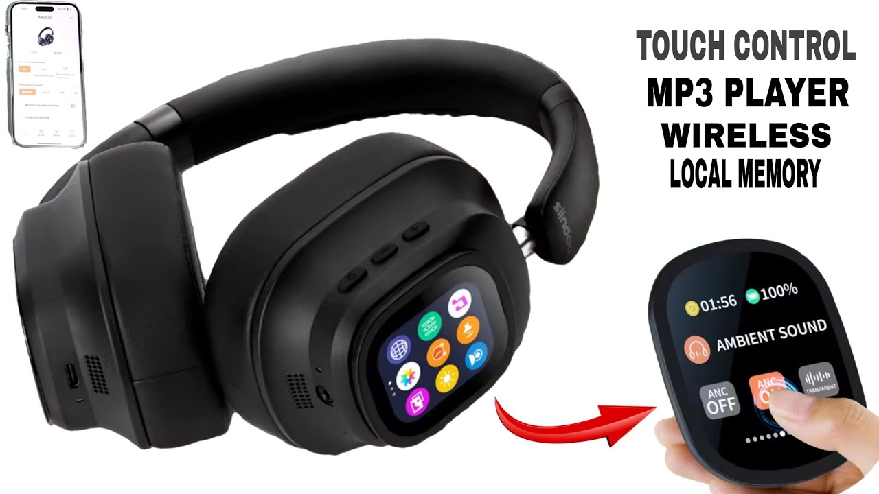 WIRELESS HEADPHONES WITH TOUCH SCREEN + MP3 ( must know ) - YouTube