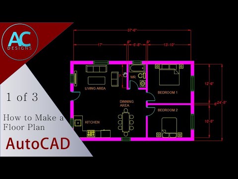 Make a Simple Floor Plan in AutoCAD Part 1