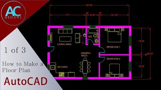 Making A Simple Floor Plan In Autocad Part 4 Autocad 2025 Tutorial For ...