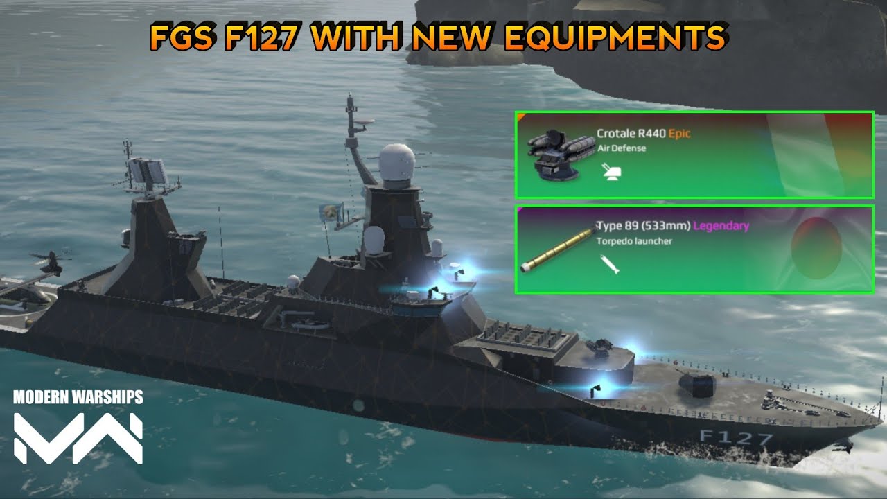 FGS F127 after update with new equipment | Type 89 X Crotale R440 ...