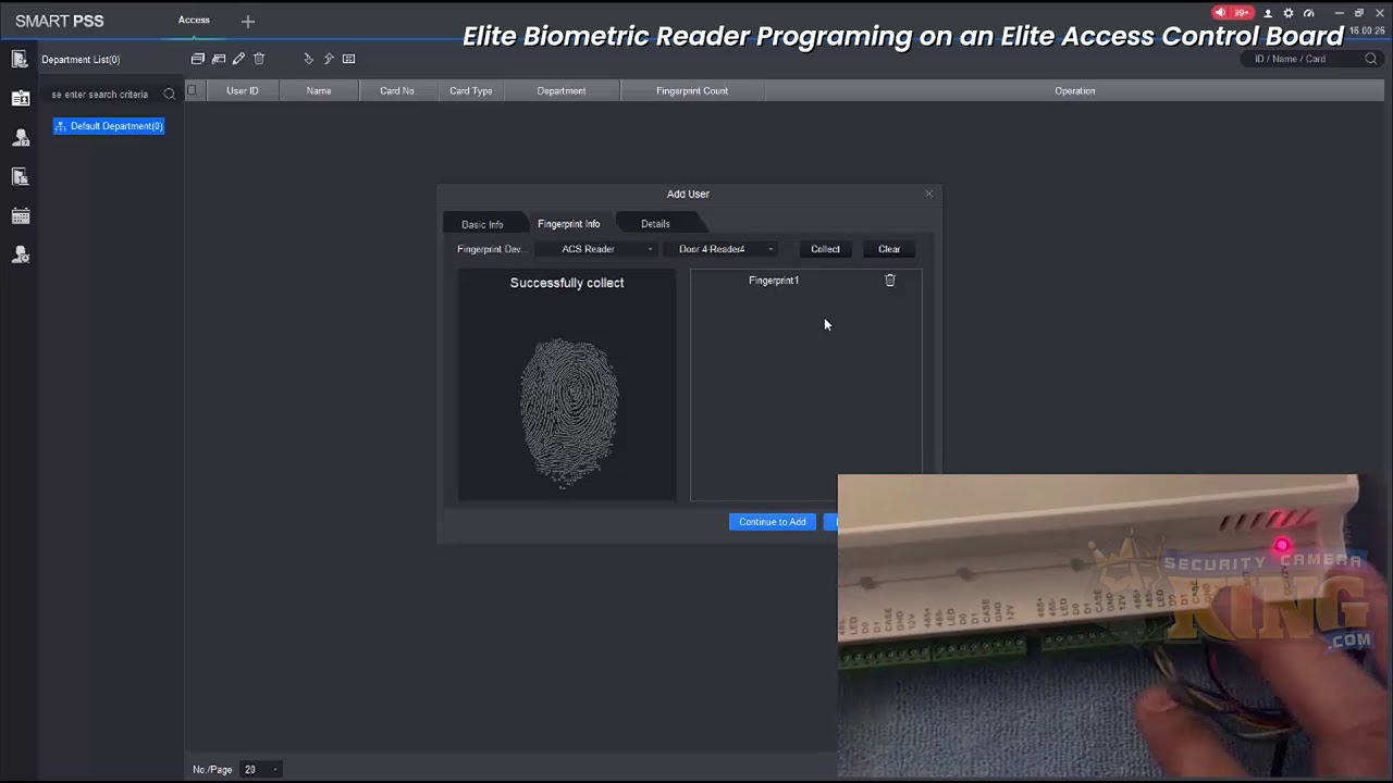 TUTORIAL - Elite Biometric Reader Programing on an Elite Access Control ...