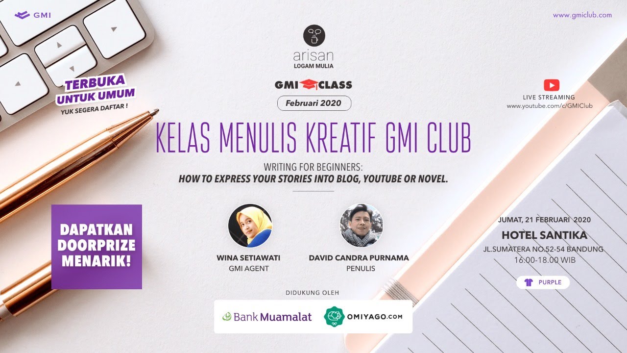 Kelas Menulis Kreatif GMI Club (Februari 2020) - YouTube