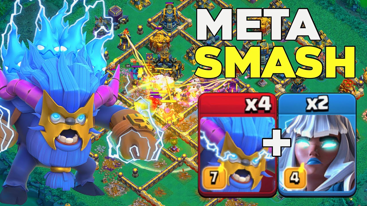 TH17 STRONGEST ATTACK? Super Yeti + Electro Titan SMASH in Legend ...