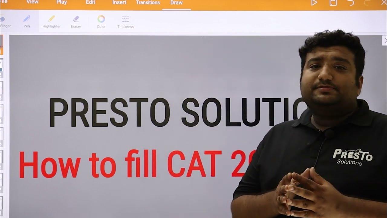 CAT 2023 Registration | How to fill CAT Exam Form | MBA | Presto Solutions - YouTube