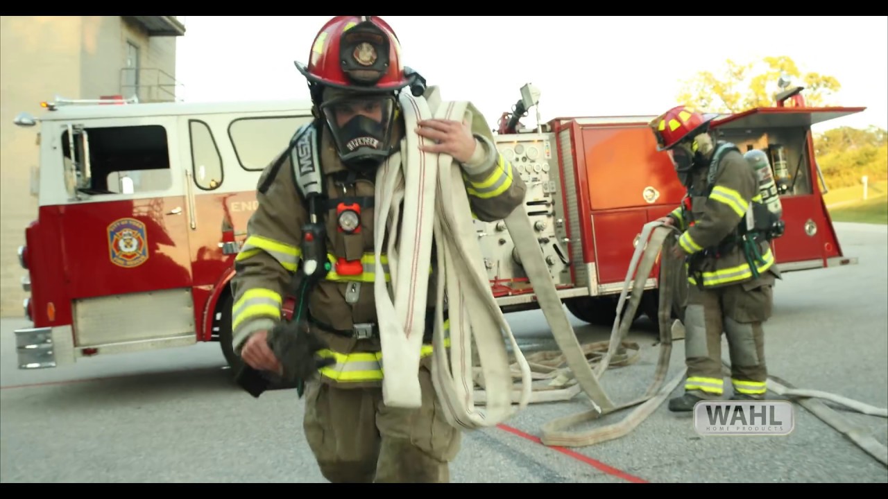 Hey tough guy: Hair clipper ads feature York firefighters
