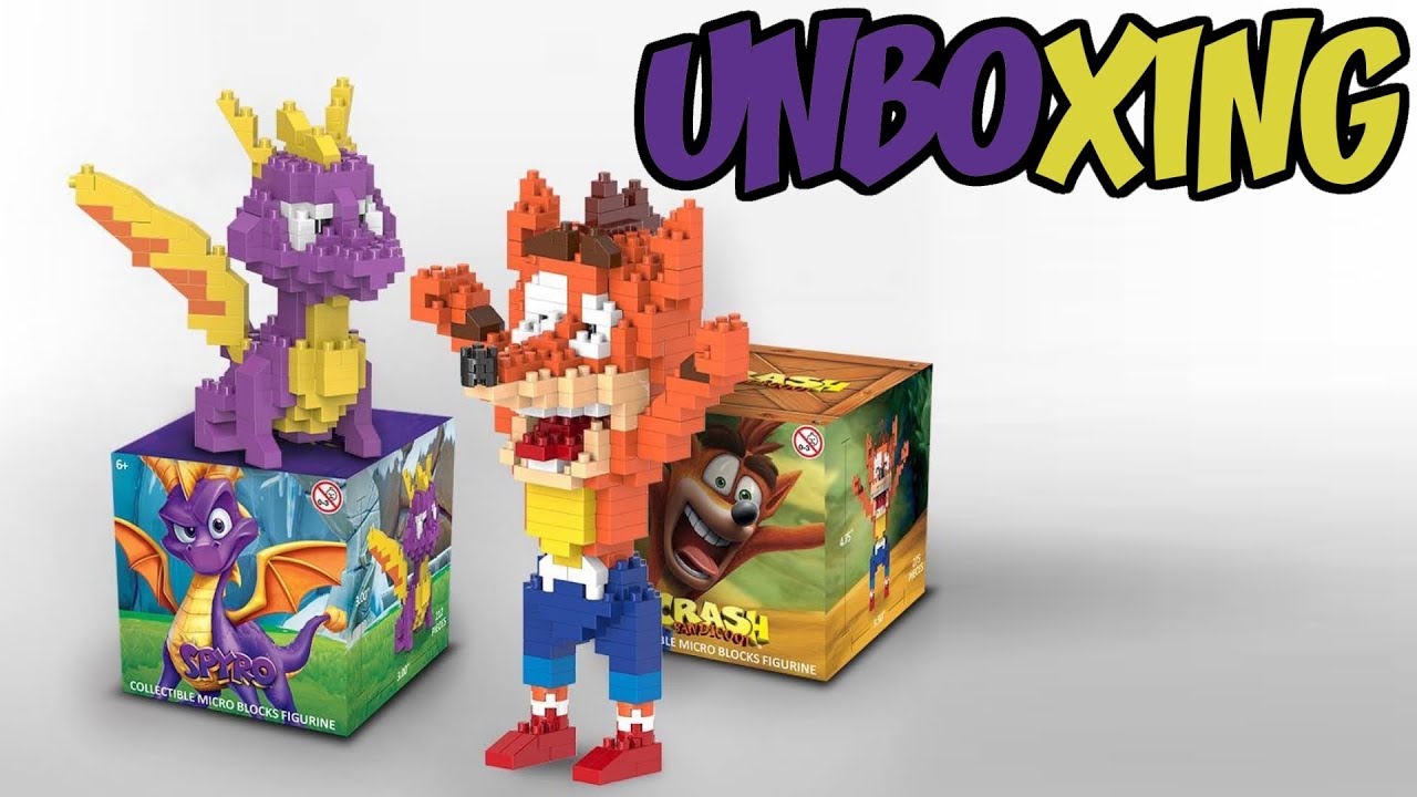 OCG Unboxing - Crash & Spyro Micro Blocks Figurines - YouTube