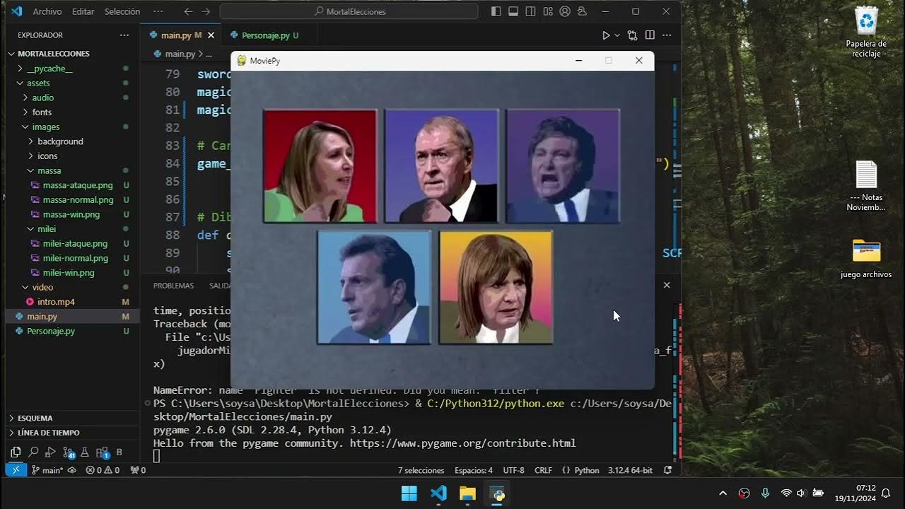 Mortal Elecciones - Demo - Pygame - YouTube