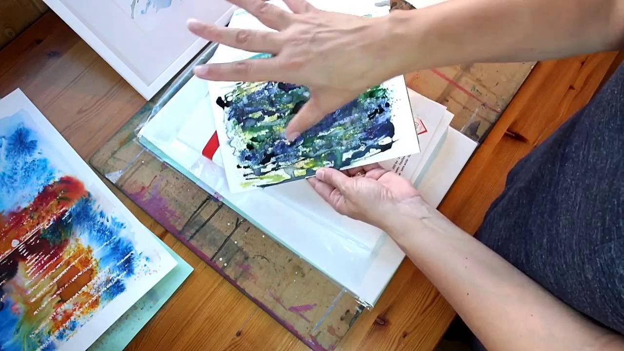 Brusho Techniques - choosing paper - YouTube