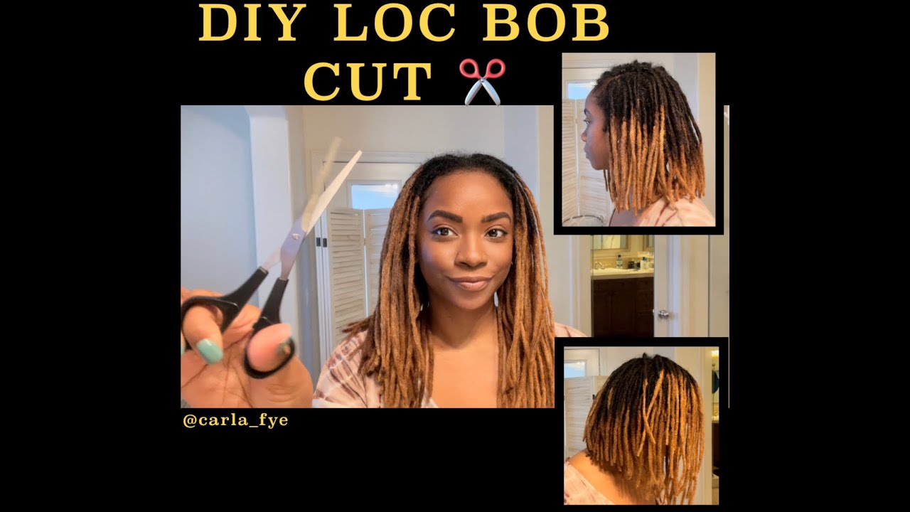 Highly Requested DIY Loc bob Cut! ️ - YouTube