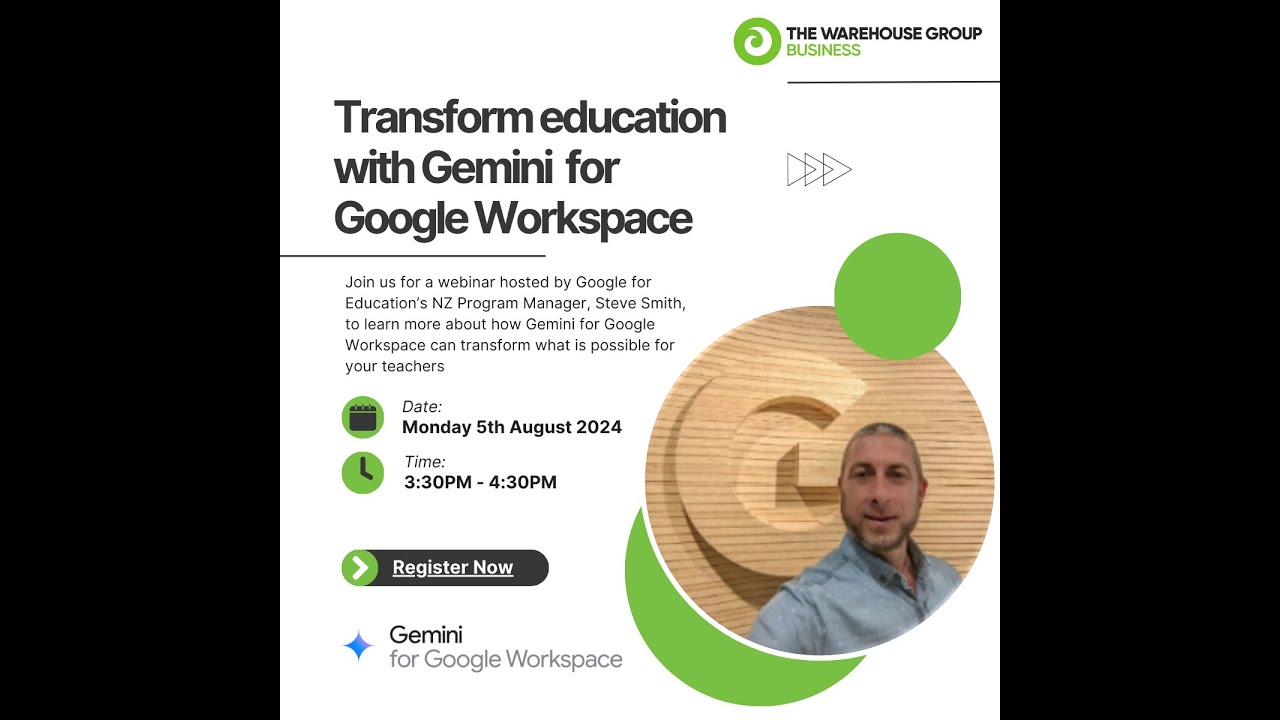 Gemini for Google Workspace Webinar for NZ Schools - YouTube