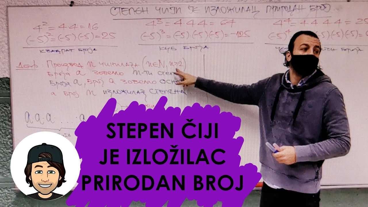 STEPEN ČIJI JE IZLOŽILAC PRIRODAN BROJ - YouTube