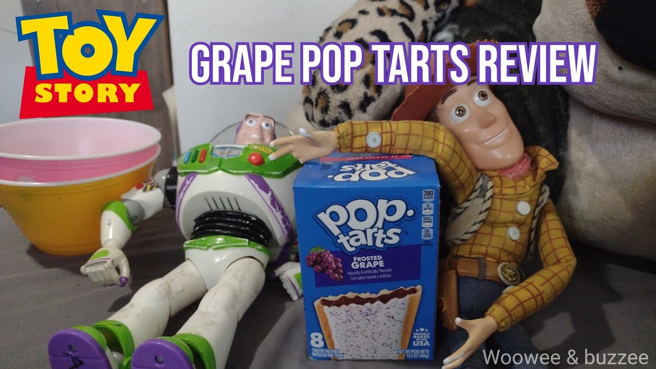 toy story - woowee & buzzee review grape pop tarts #toystory - YouTube