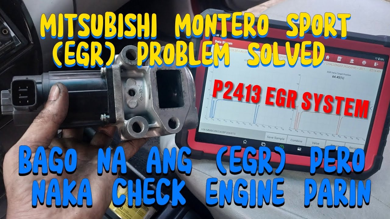 MITSUBISHI MONTERO SPORT P2413 EGR SYSTEM - YouTube