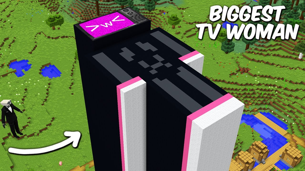 The Biggest TV woman Base in Minecraft! What's inside her? - YouTube