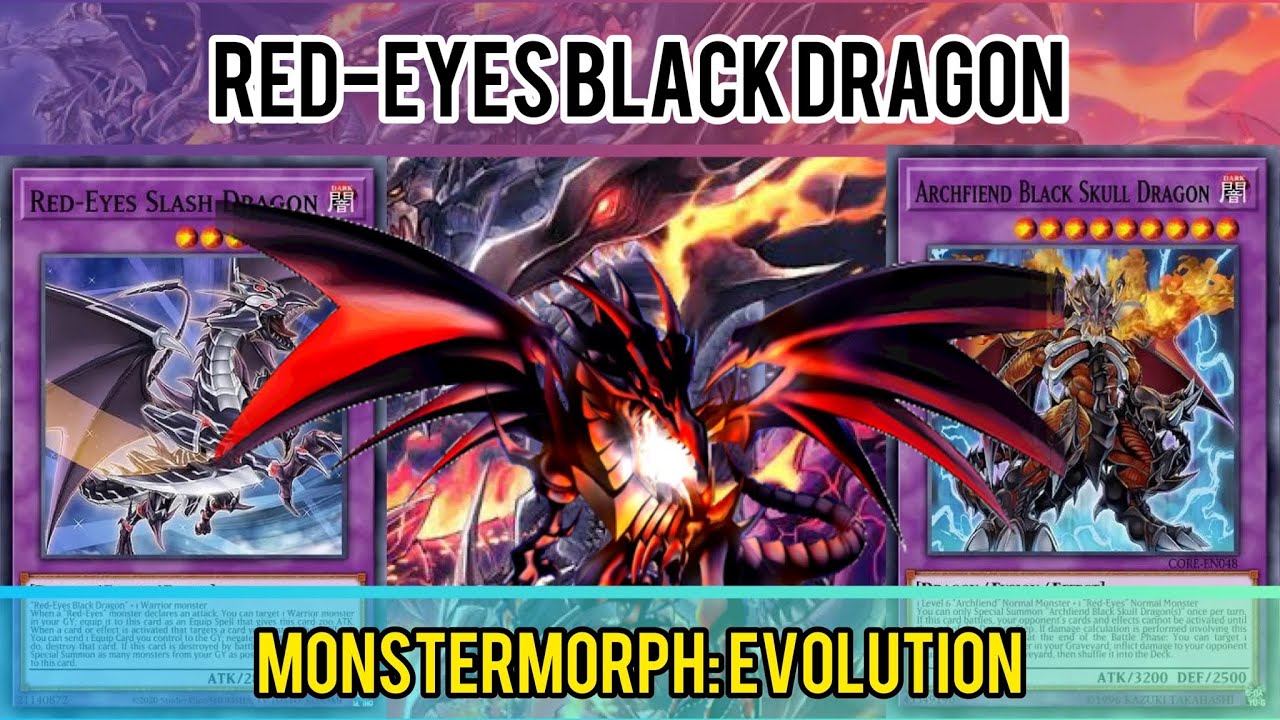 RED-EYES Deck Archfiend Black Skull Dragon and Red-Eyes Slash Dragon ...