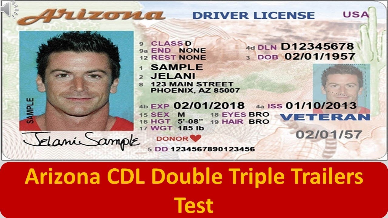 Arizona CDL Double Triple Trailers Test - YouTube