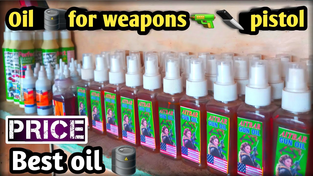 Best different types of Oil 🛢️ for weapons cleaning 🧼,in Urdu, rifle کی ...