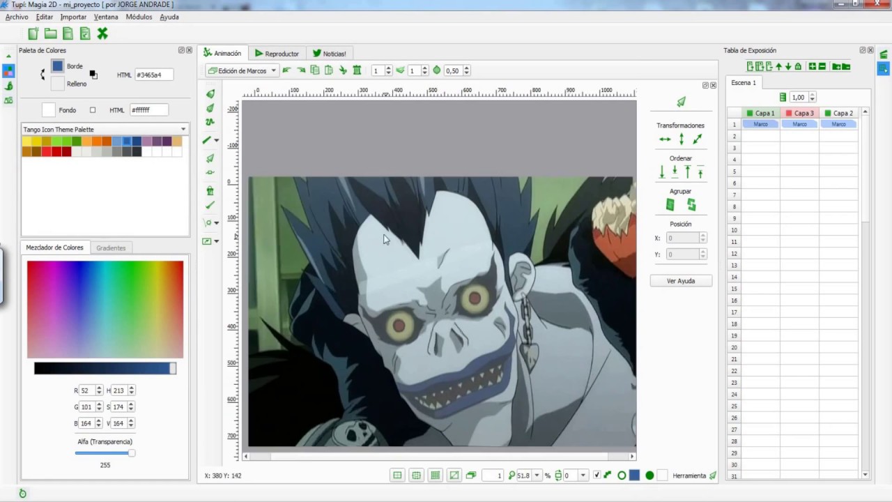 TupiTube Desk + Gimp : Ryuk by Jorge Andrade - YouTube