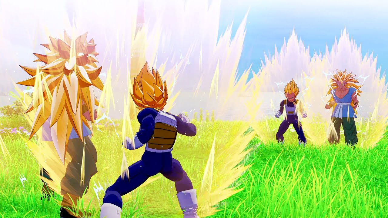Goku and Vegeta Vs. Clone Goku and Vegeta in Dragon Ball Z Kakarot DLC ...