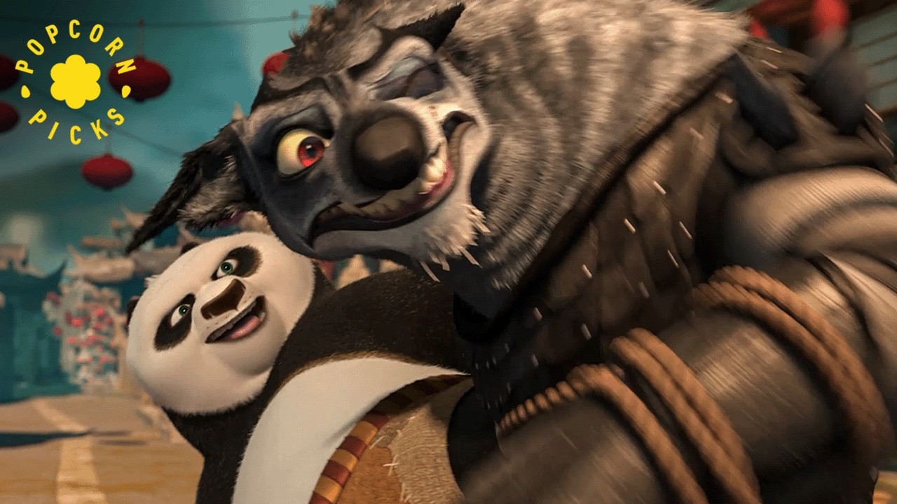 Po Takes On The Wolf Leader Full Scene Kung Fu Panda 2 Youtube