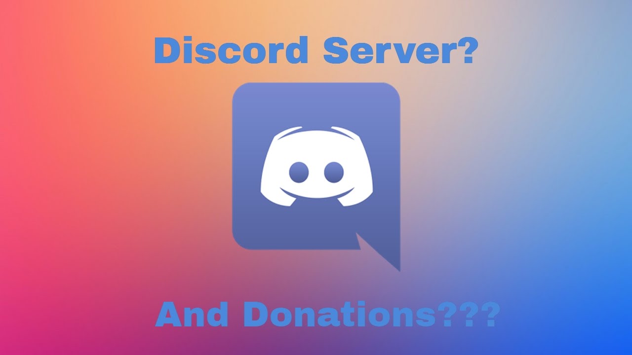 I HAVE A DISCORD SERVER??? + DONATIONS - YouTube