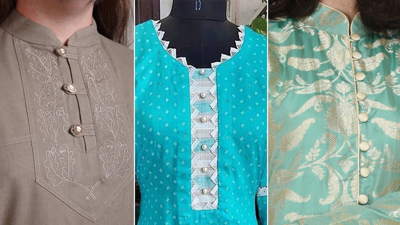 Perfect Round Cutwork Neck Front Neck Design Gale Ki Design Neckline ...