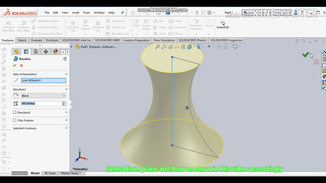 Extrude Cut and Revolve Cut Command Use in Solidworks - YouTube