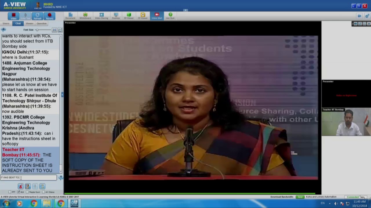 KLA M S103 Spoken Tutorial Instruction Session IIT Bombay - YouTube