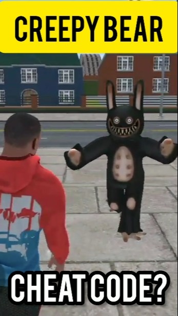 creepy bear cheat code in indian bikes & cars driving 3D#gta#shortsfeed ...