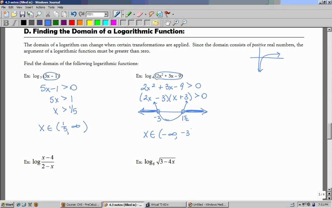 HPC 4 3D Domain of a Logarithm - YouTube