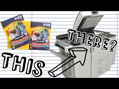 How to make copies on Construction Paper - YouTube