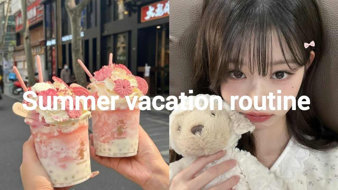 Summer vacation routine ( step by step ) 🎀 - YouTube