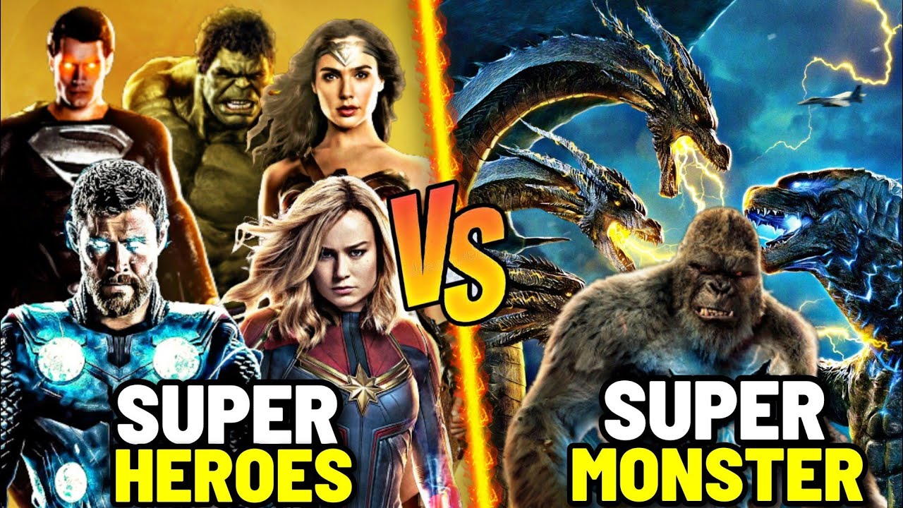 SUPER HEROES VS SUPER MONSTERS || Team-UP Battle || SuperDuper Verse ...
