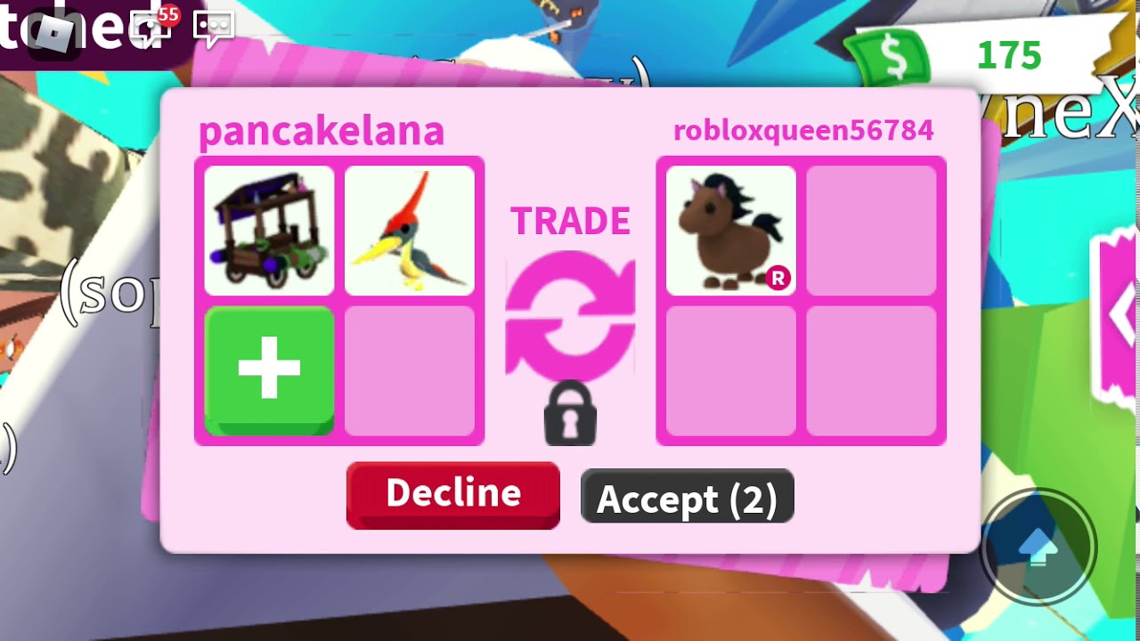 Trading my pterodactyl in adopt me! (Roblox) - YouTube