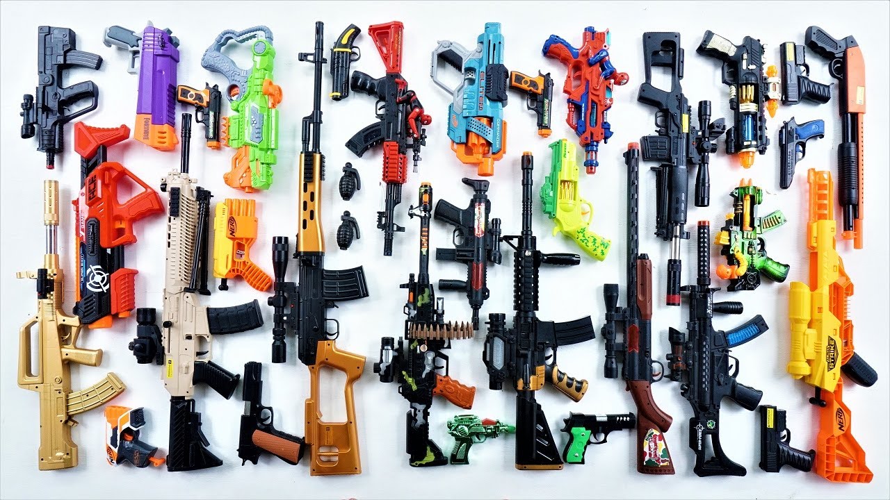 Mengumpulkan 5 Sniper Gun 5 Assault Rifle Gun Super Gel Blaster Gun ...