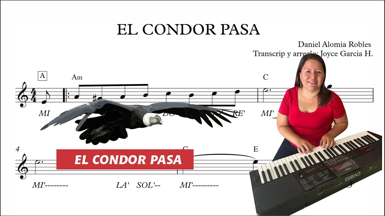 🎵🇵🇪El condor pasa - (Partitura) flauta, violín, guitarra, melódica ...