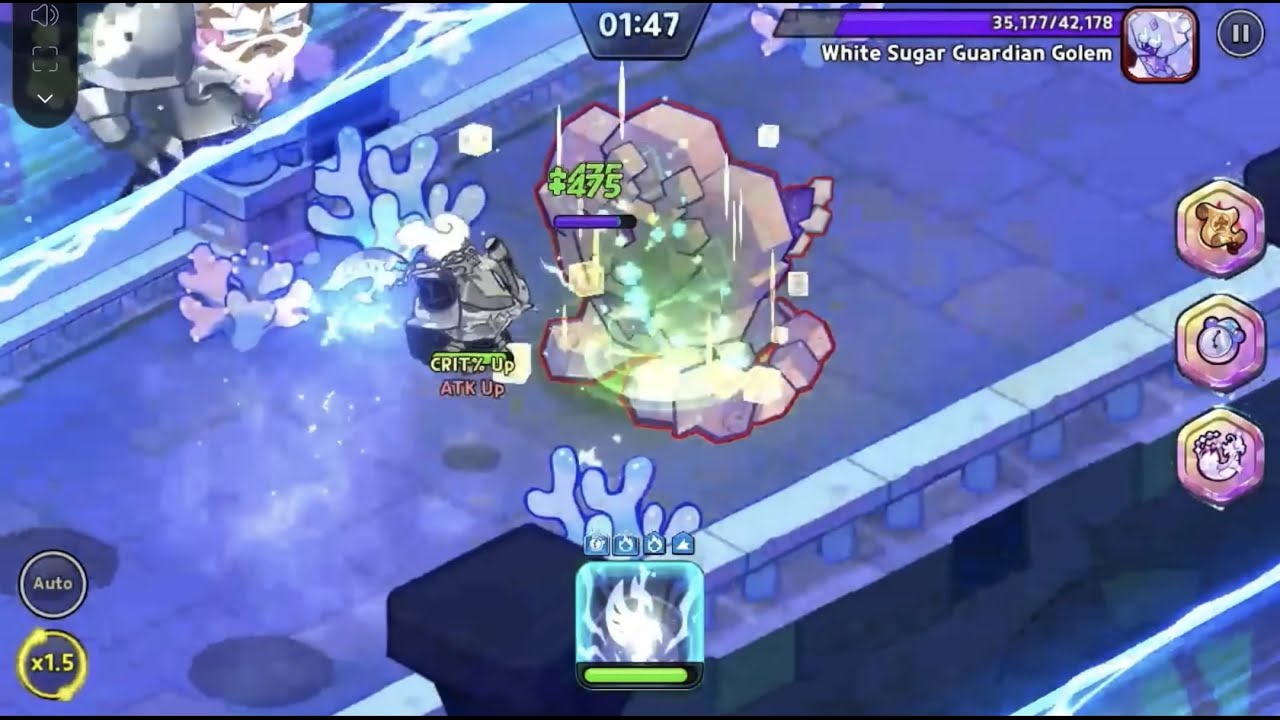 Tea knight cookie vs white sugar guardian golem! - YouTube