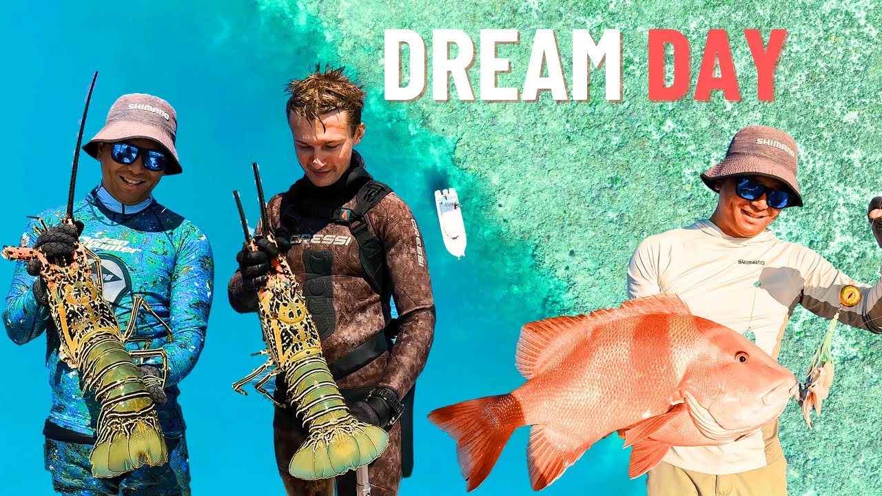 The Dream Day Fishing & Spearing on the Great Barrier Reef (Lobster ...