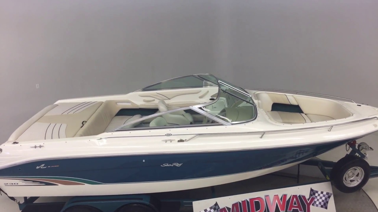 1996 Sea Ray 230 Signature Select interior - YouTube