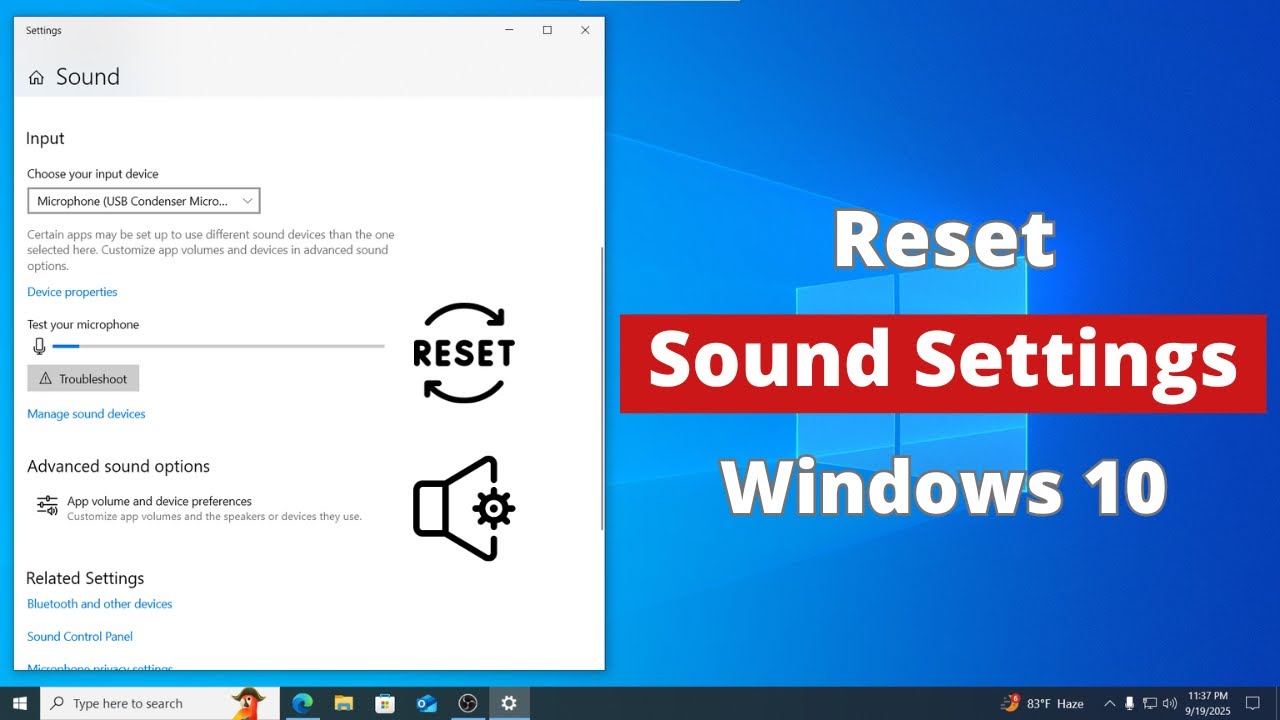 How to Reset Sound Settings on Windows 10 Solved ver1 - YouTube